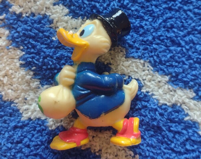 Vintage Disney Scrooge Mcduck Plastic Toy Figure - Etsy