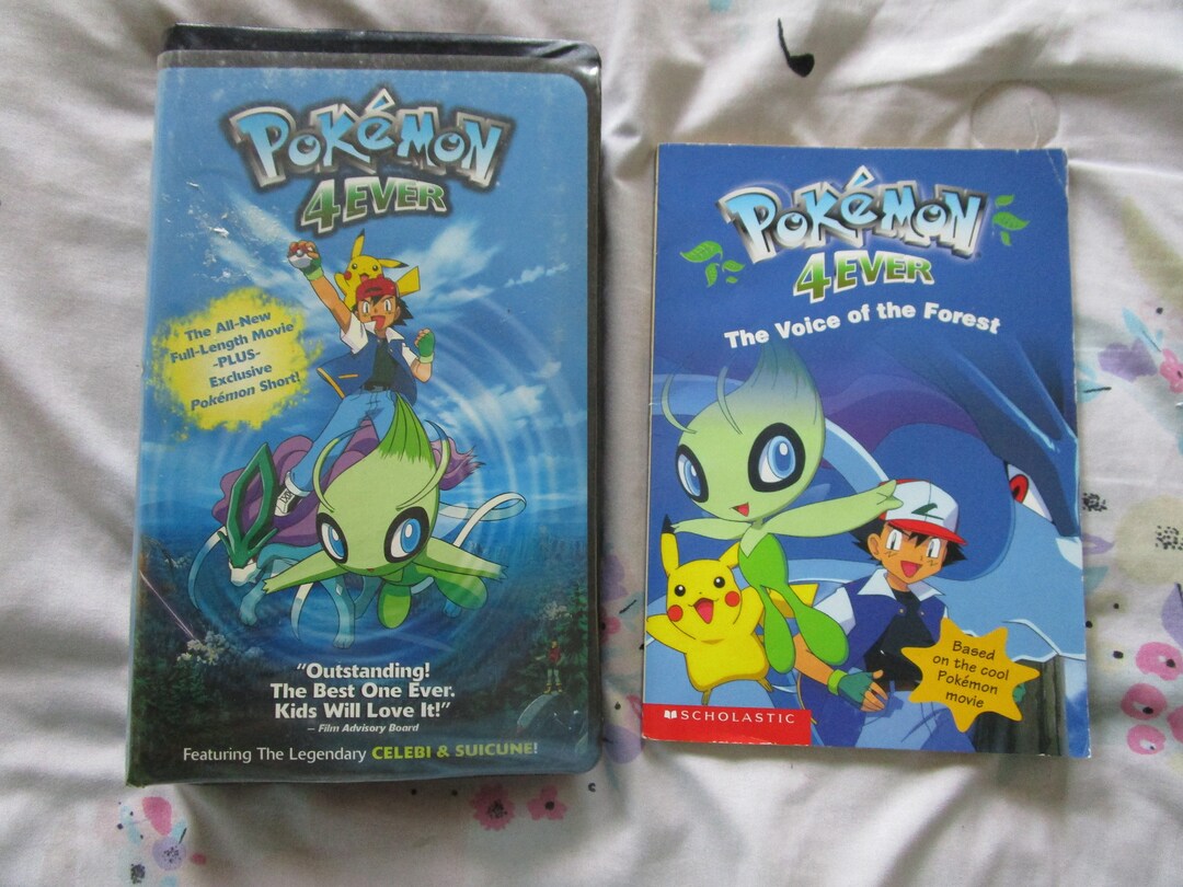 Vintage 2003 Pokémon 4 Ever VHS Tape Movie and the Voice of the Forest ...