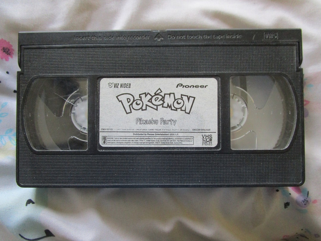 Vintage 1998 Pokémon Pikachu Party VHS Tape - Etsy