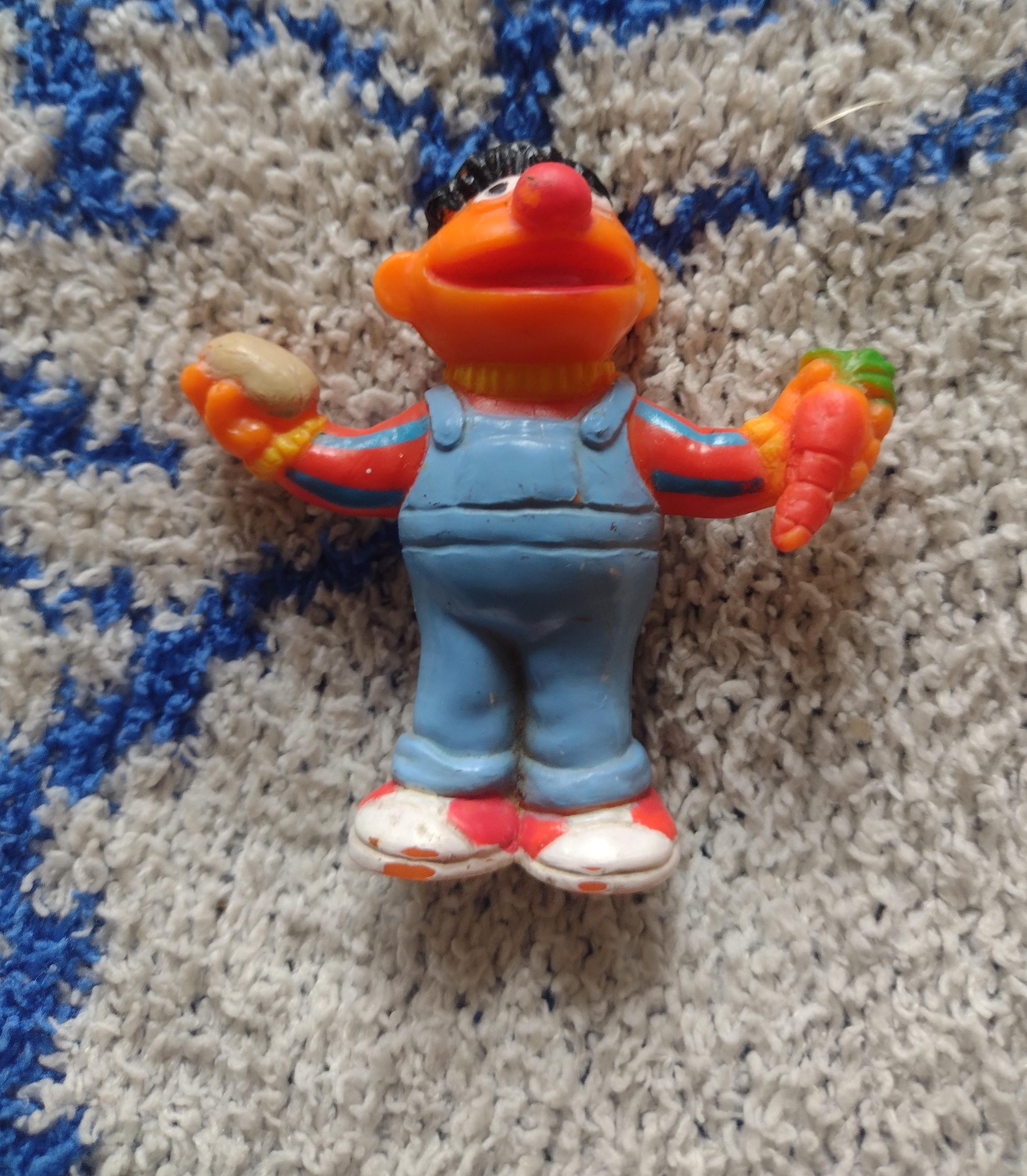 Vintage Sesame Street Ernie Farmer Plastic Figure - Etsy
