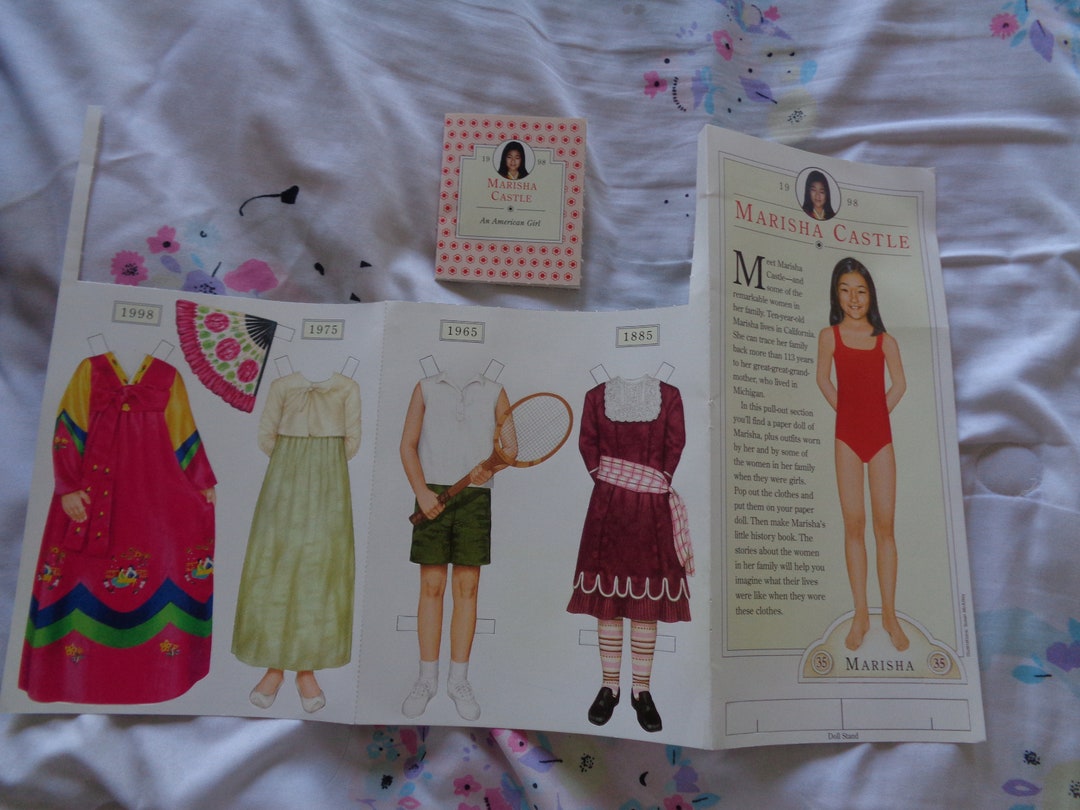 Vintage RARE American Girl 1998 Marisha Castle Paper Doll - Etsy