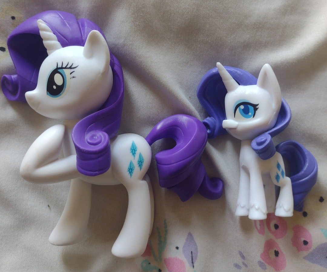Vintage MLP Rarity Set of 2 Plastic Toy Figures - Etsy