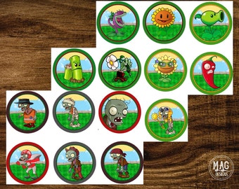 Plants Vs Zombies Tags - Etsy