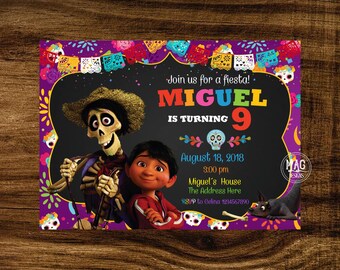 Coco Invitation Coco Birthday Invitation Fiesta Invitation - Etsy