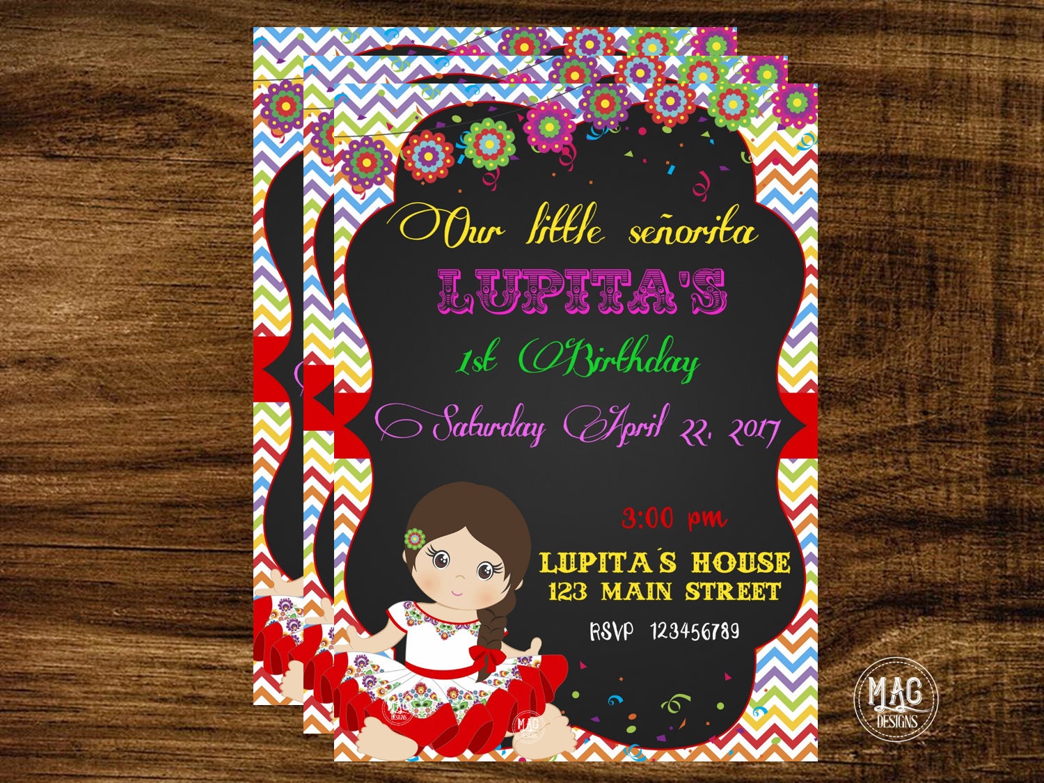 Mexican Invitation Mexican Party Invitation Fiesta - Etsy