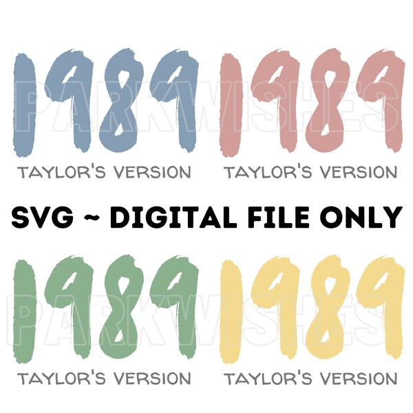 1989 Taylors Version Png - Etsy