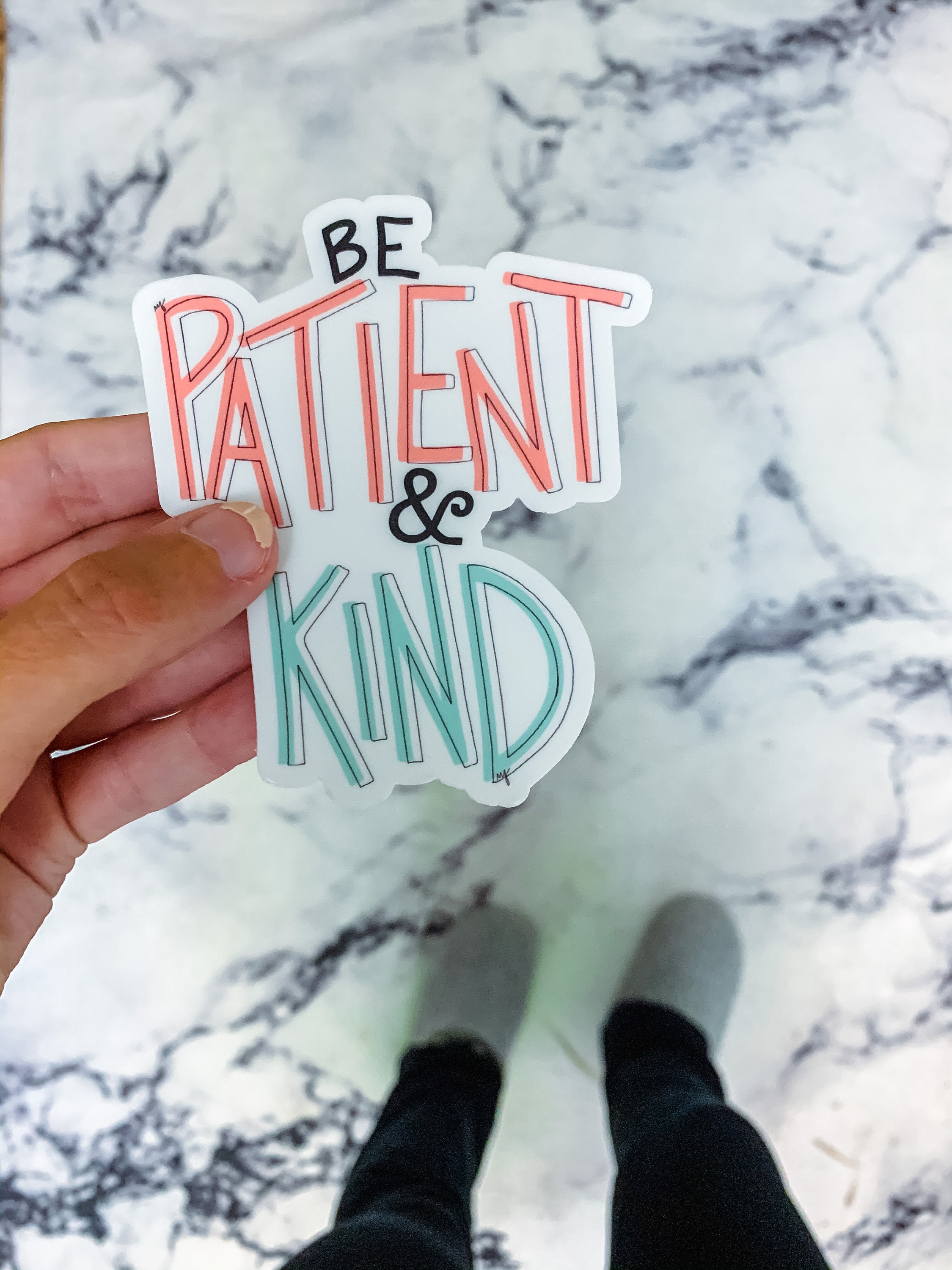Be Patient & Kind Sticker - Etsy