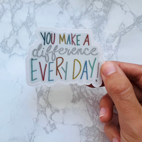 You Made a Difference - Etsy