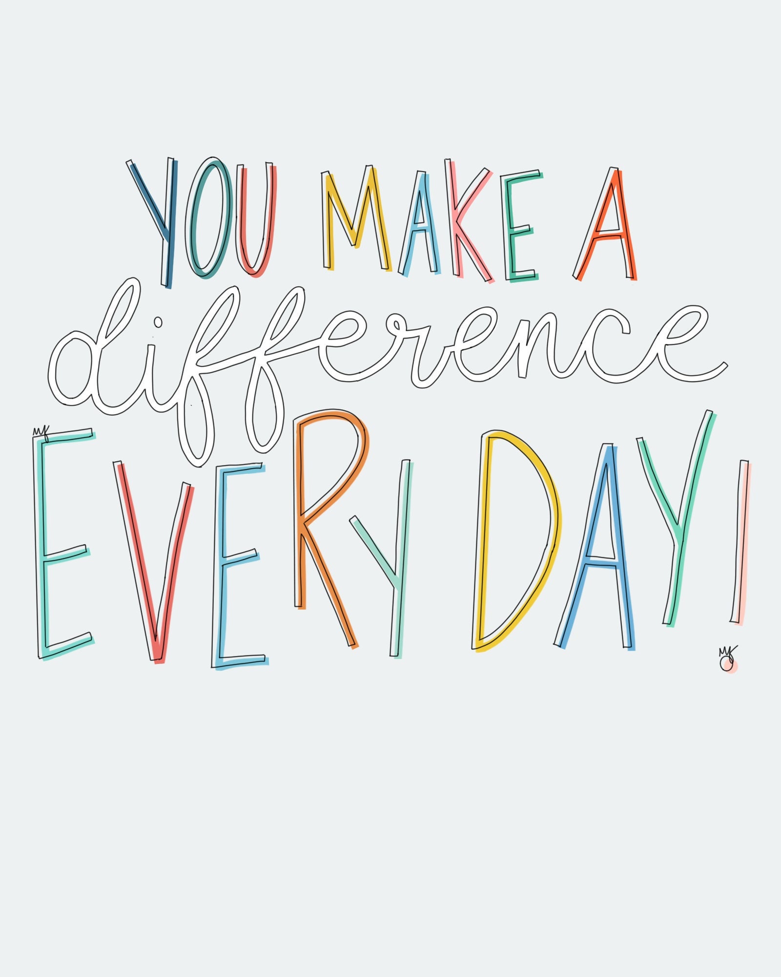 Make a Difference Everyday Digital Print - Etsy