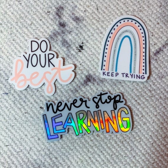 Growth Mindset Sticker Bundle Teachers Students - Etsy