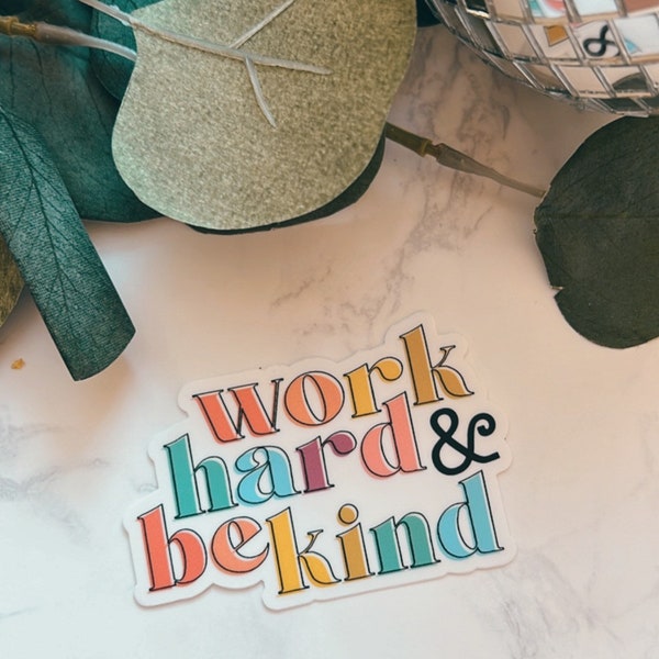 Be Kind Work Hard - Etsy
