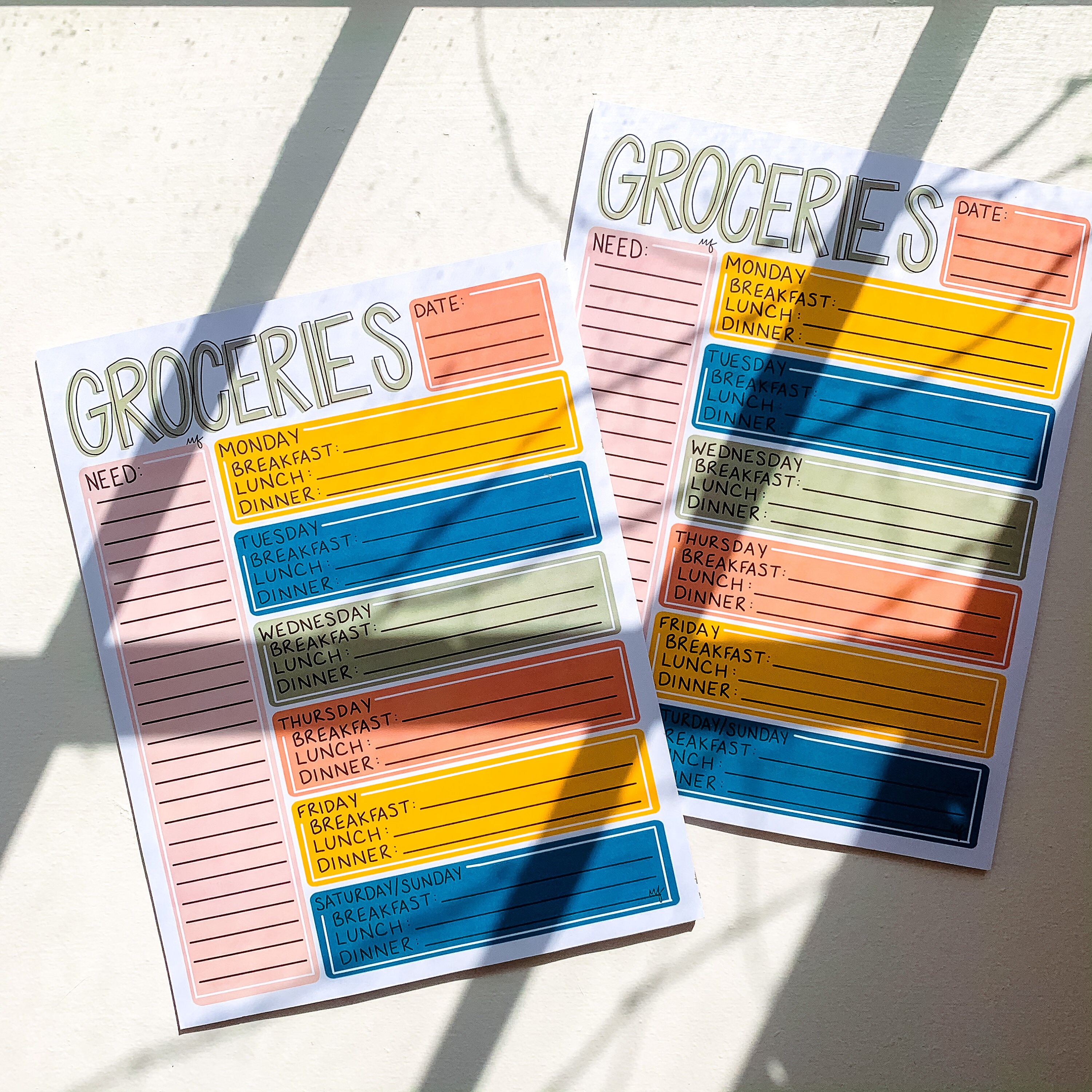 Grocery Note Pad - Etsy