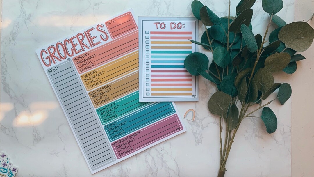 Grocery Note Pad - Etsy