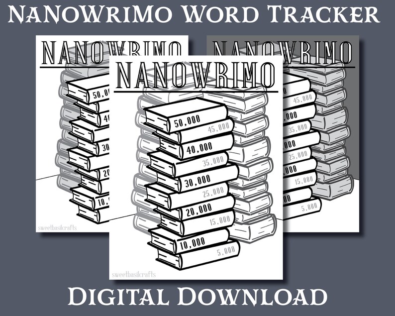 Nanowrimo Word Tracker Coloring Page Printable Coloring Page National ...