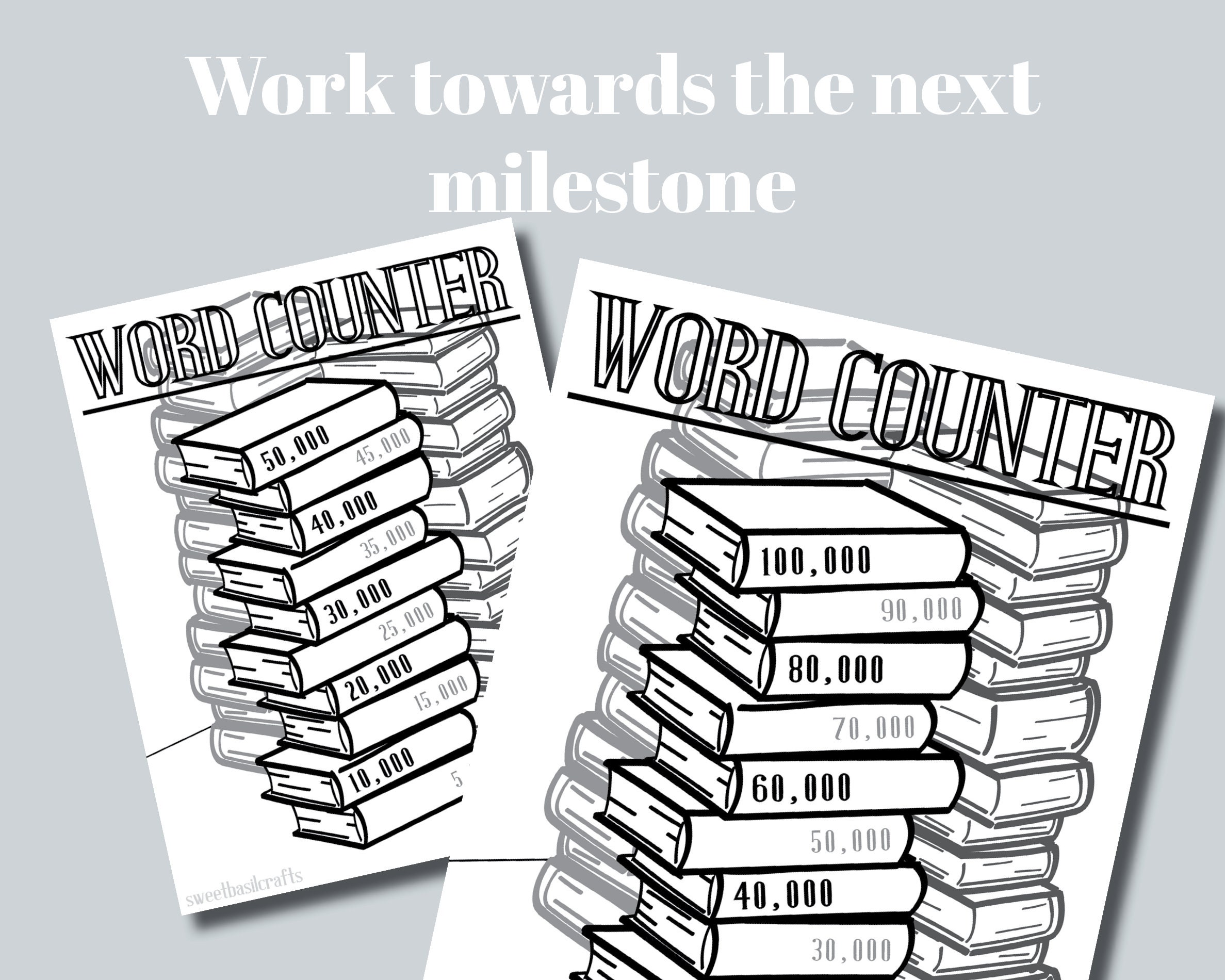 Novel Word Counter Digital Coloring Page Writer Supplies Author ...