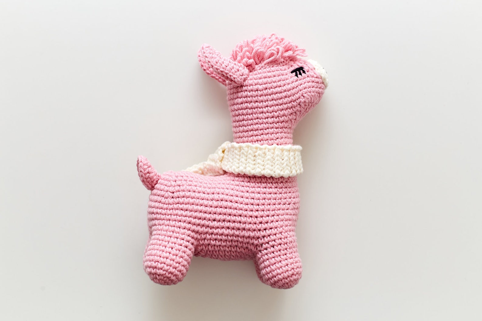 New Mommy Gift Set Pink Its a Girl Llama Crochet Alpaca Toy | Etsy