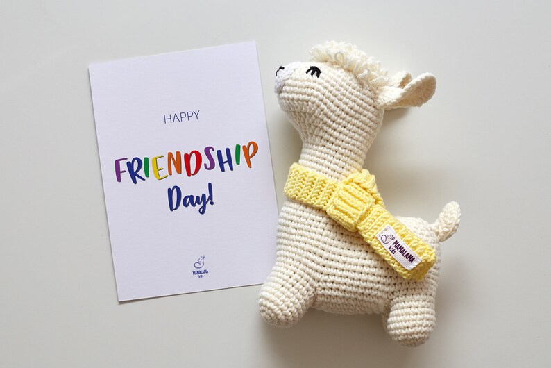 Best Friends Forever Crochet Llama Alpaca Toy Friendship Gifts | Etsy
