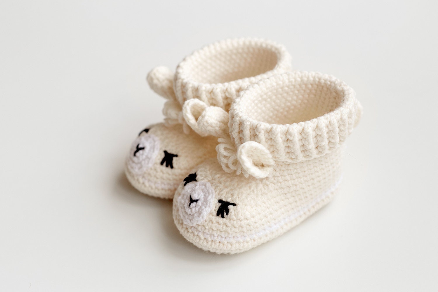 Llama Animal Crochet Baby Booties for Cute Newborn Reveal ...