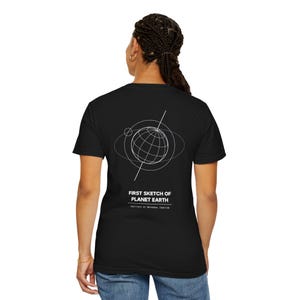 First Sketch of Planet Earth T-shirt - Etsy