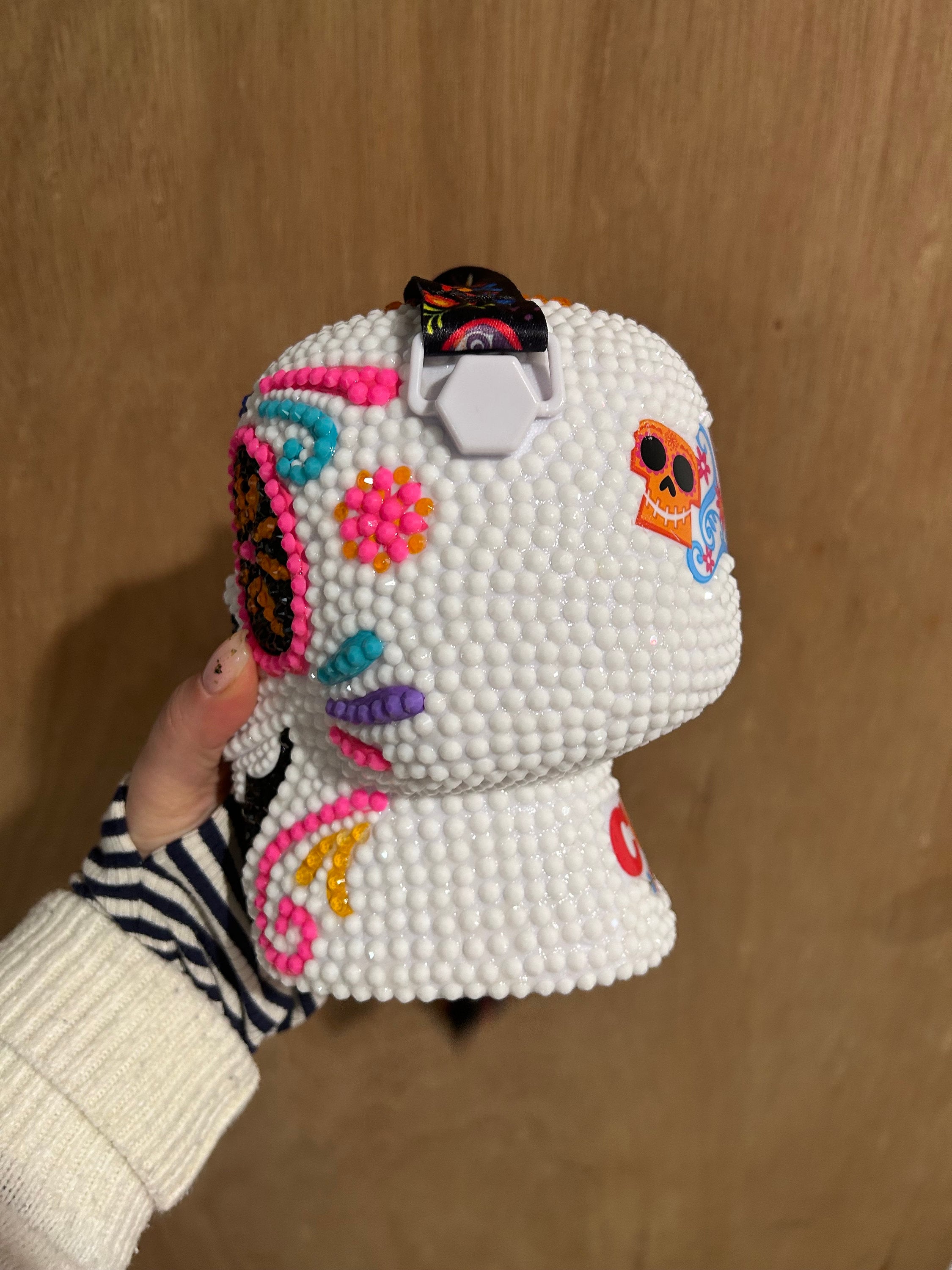 Light up Coco Skellington Head Disney Inspired Bedazzled Sipper ...