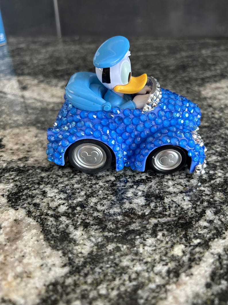 Bedazzled Donald Duck Inspired Pull Back Car - Etsy