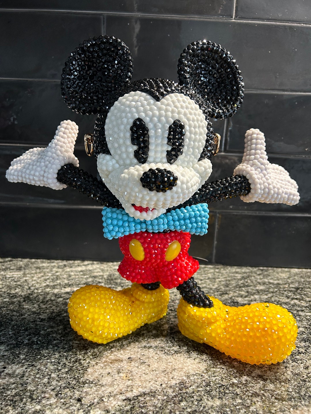 Celebration Mickey Mouse Disney Inspired Bedazzled Sipper Crossbody - Etsy