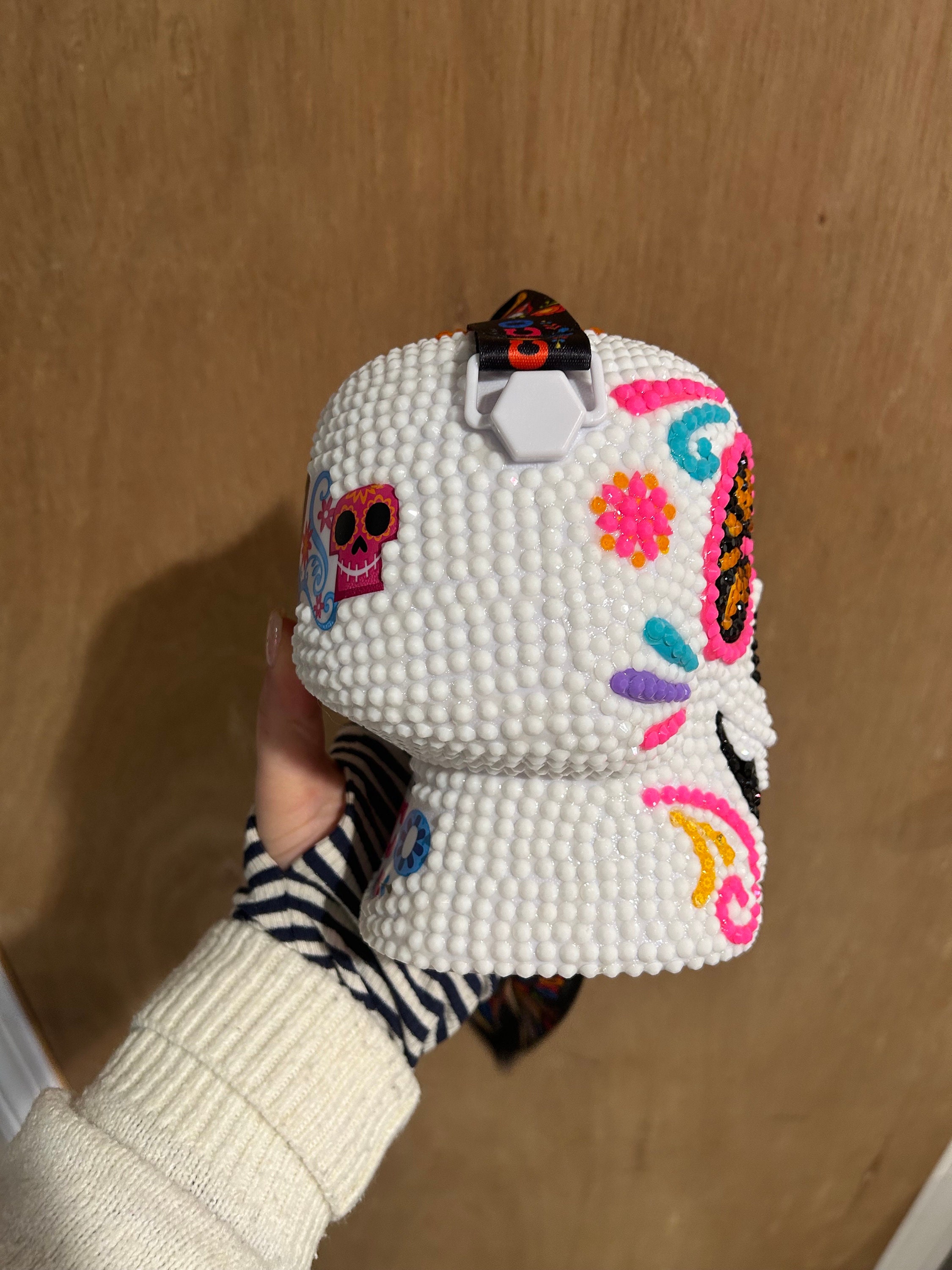 Light up Coco Skellington Head Disney Inspired Bedazzled Sipper ...