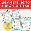M&M Icebreaker Game | Printable Icebreaker Game | Candy Game | Get to ...