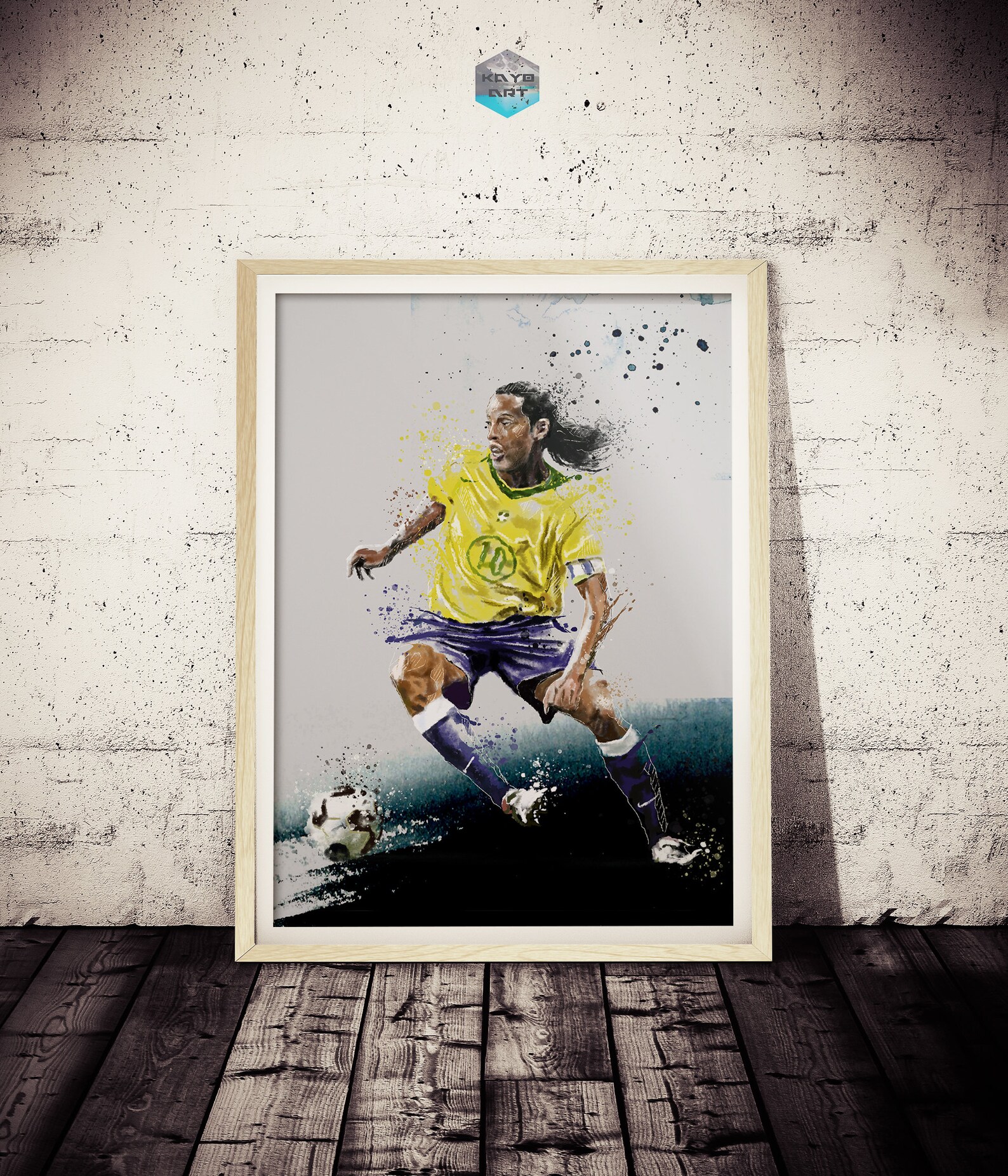 Ronaldinho Original Art Print, Ronaldinho Print, Minimalist Poster ...