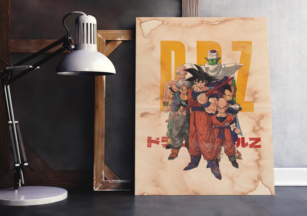Vintage Dragon Ball Z Poster Goku, Vegeta, Piccolo, Trunks & More ...
