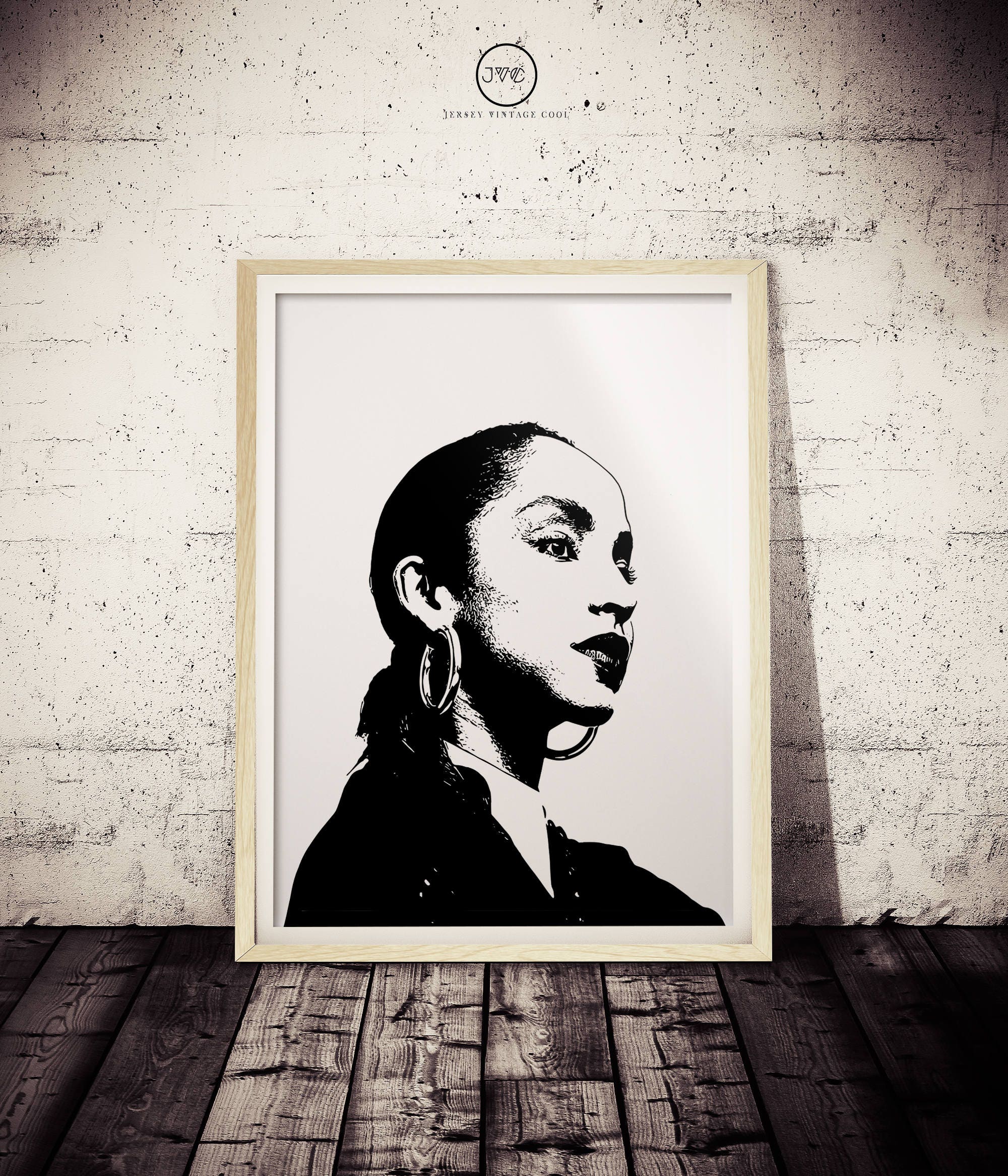 Sade Print Sade Minimalist Print BLACK and White Art Sade | Etsy