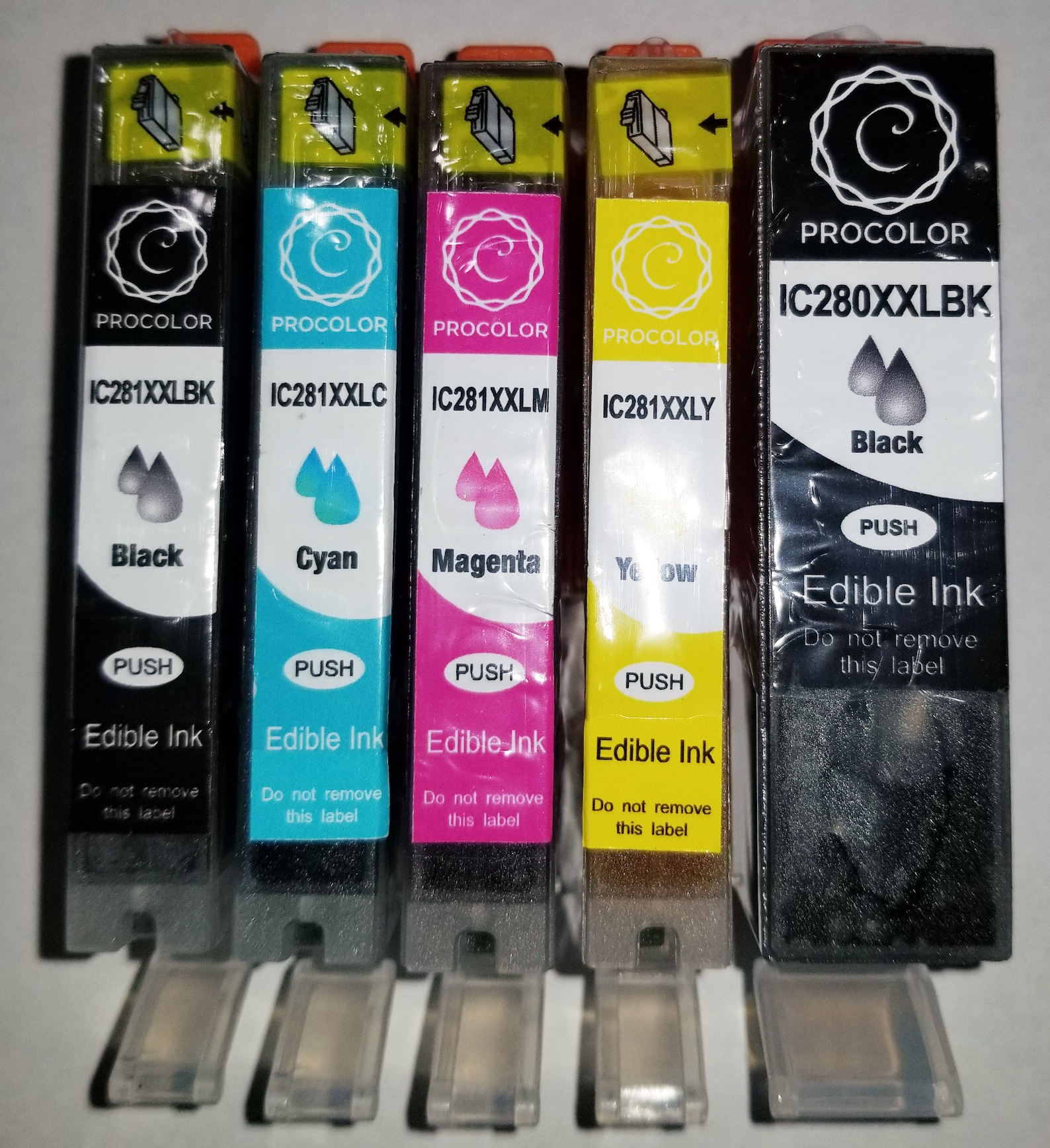 Procolor Edible Ink Cartridges 5-pack Canon PGI-280XXL CLI-281XXL High ...