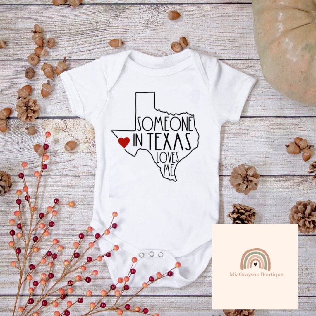 Texas Baby Onesie®, Someone in Texas Loves Me, Texas Baby Gift, I Love ...