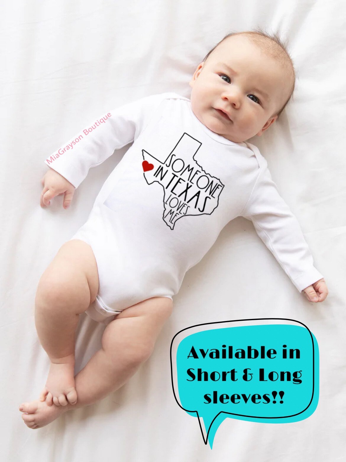 Texas Baby Onesie® Someone in Texas Loves Me Texas Baby - Etsy