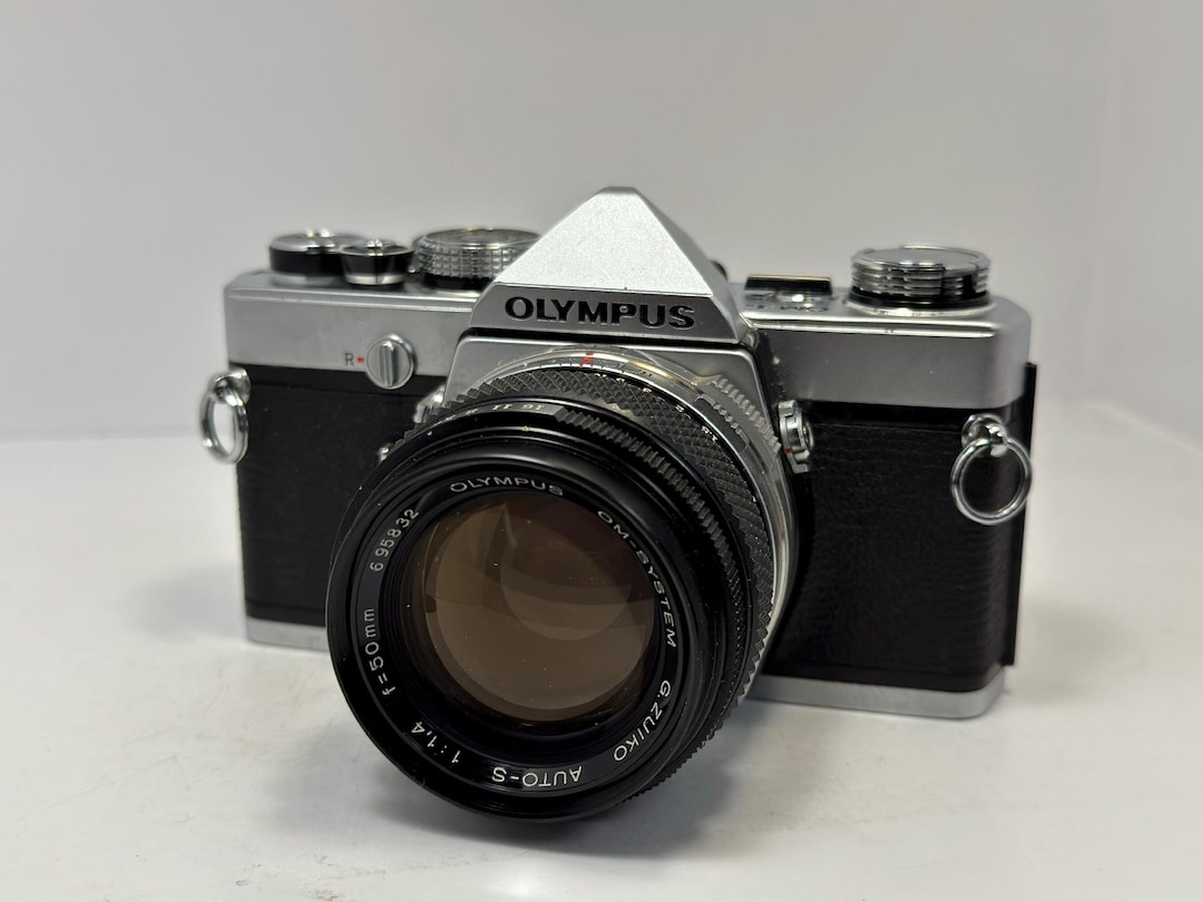 1970s Vintage Camera Olympus OM-1N SLR Film Camera G.zuiko Auto-s 50mm ...