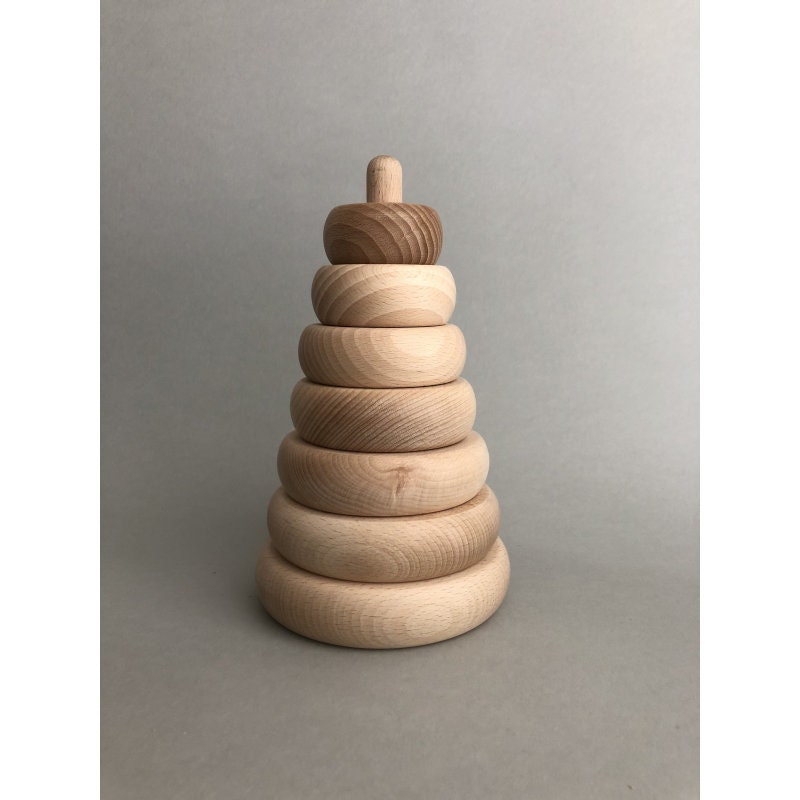 Wooden Pyramid / Eco Toy / for Baby / Toy for Baby / Toddler - Etsy