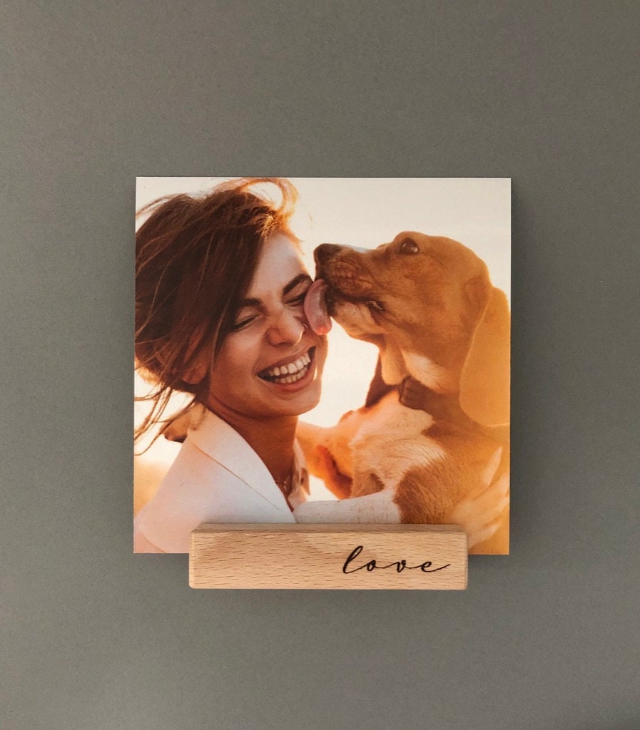 Personalized Wooden Postcard Holder / Wooden Photo Holder / - Etsy