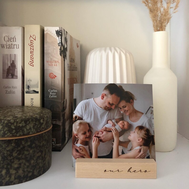 Personalized Wooden Postcard Holder / Wooden Photo Holder / - Etsy