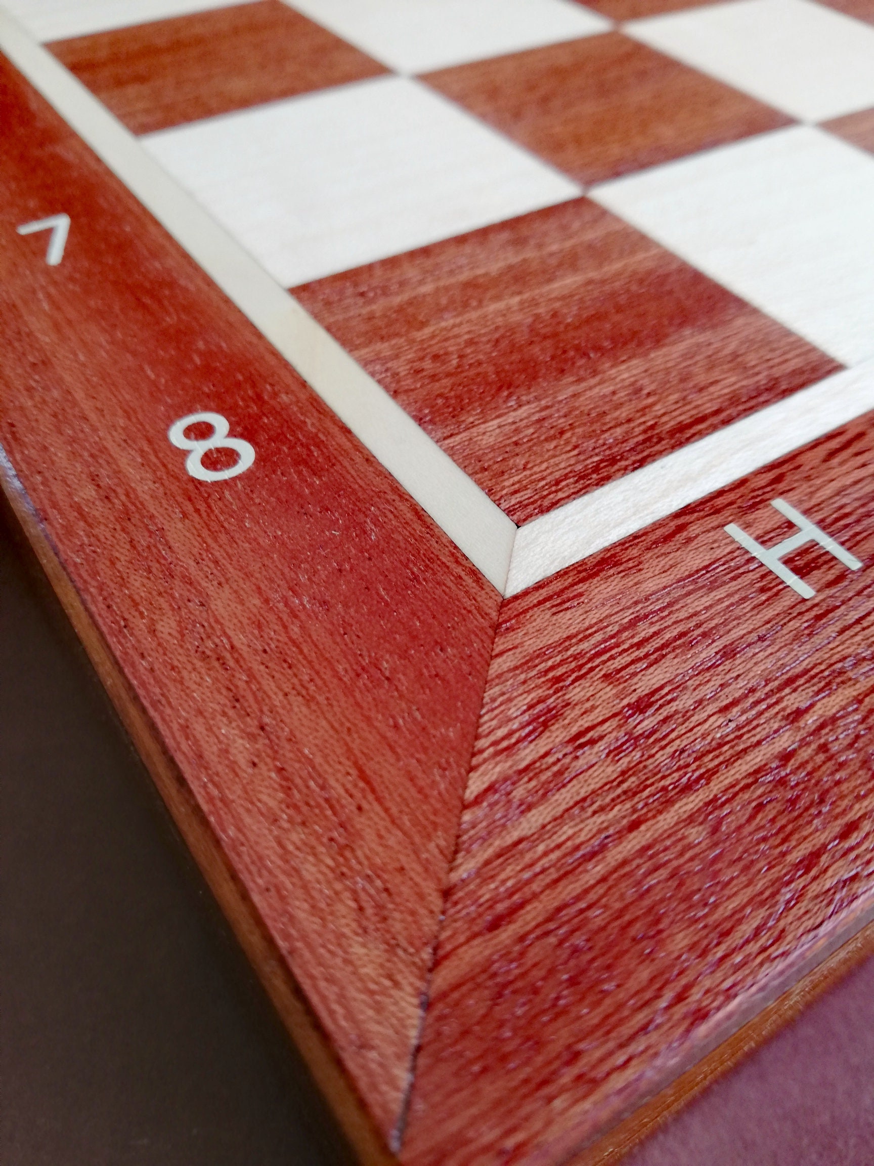 Chess Wooden Set Folding Chessboard Pieces Wood Board veneer | Etsy