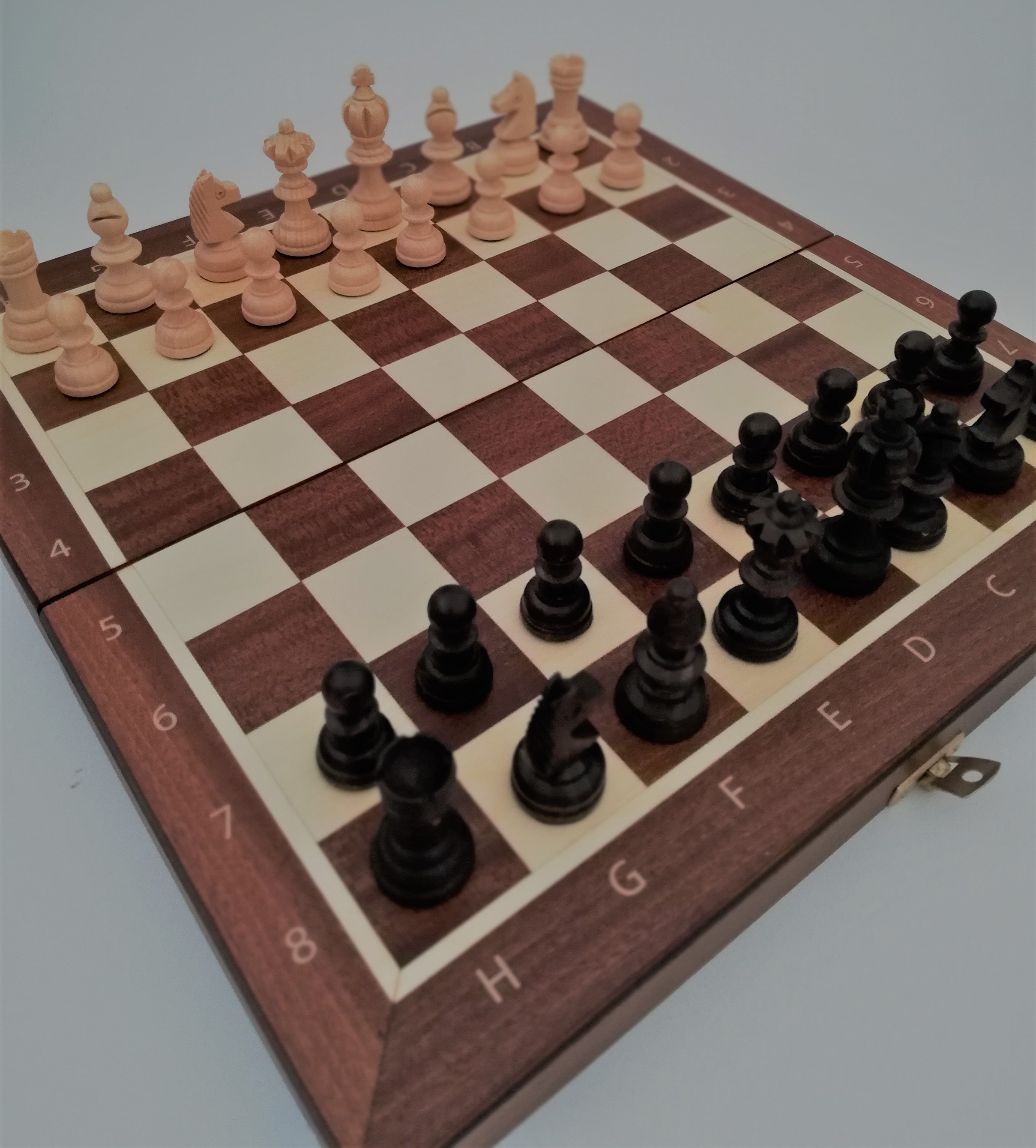 Chess Wooden Set Folding Chessboard Pieces Wood Board veneer | Etsy Chess Wooden Set Folding Chessboard Pieces Wood Board veneer | Etsy