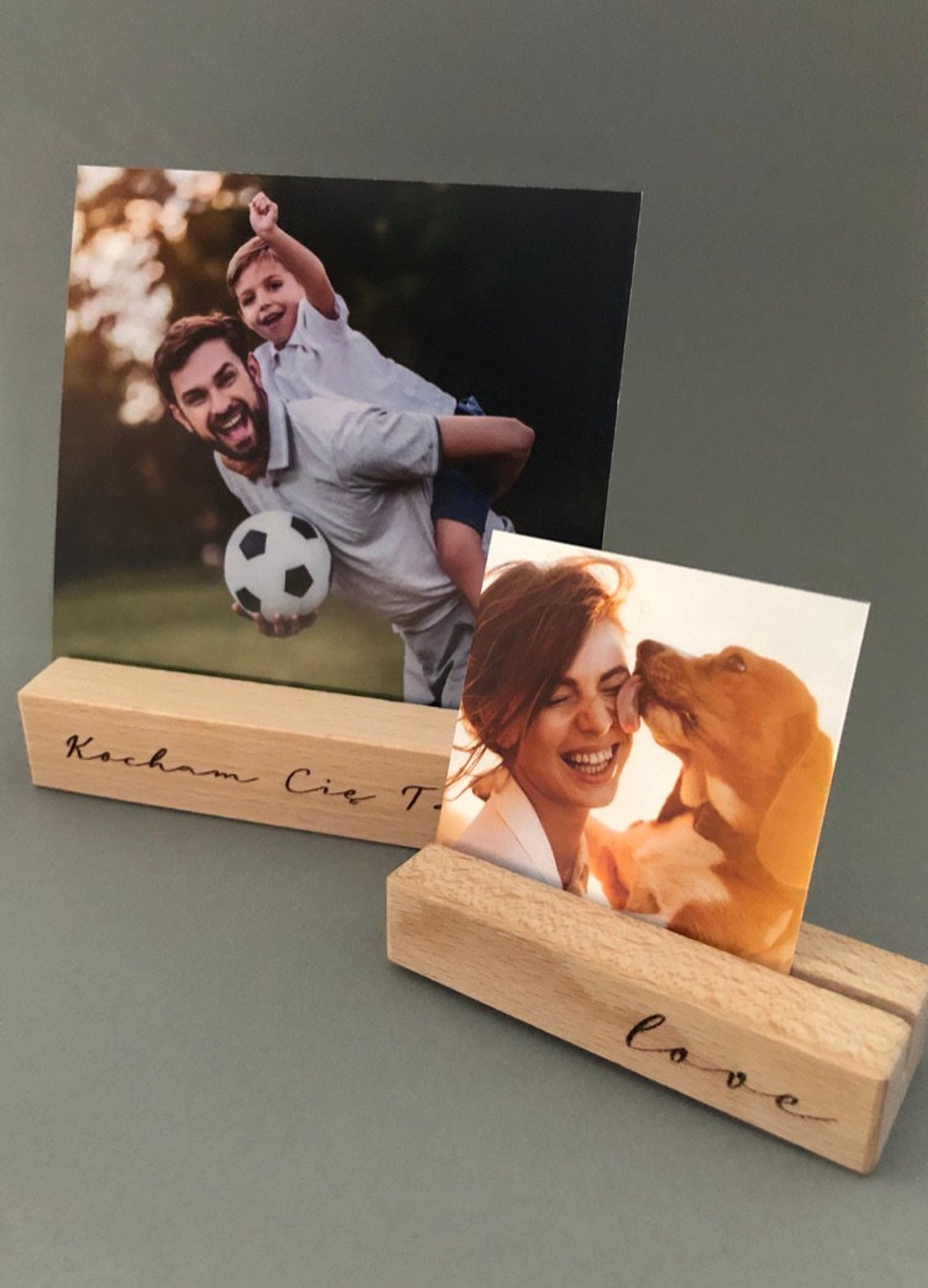 Personalized Wooden Postcard Holder / Wooden Photo Holder / - Etsy