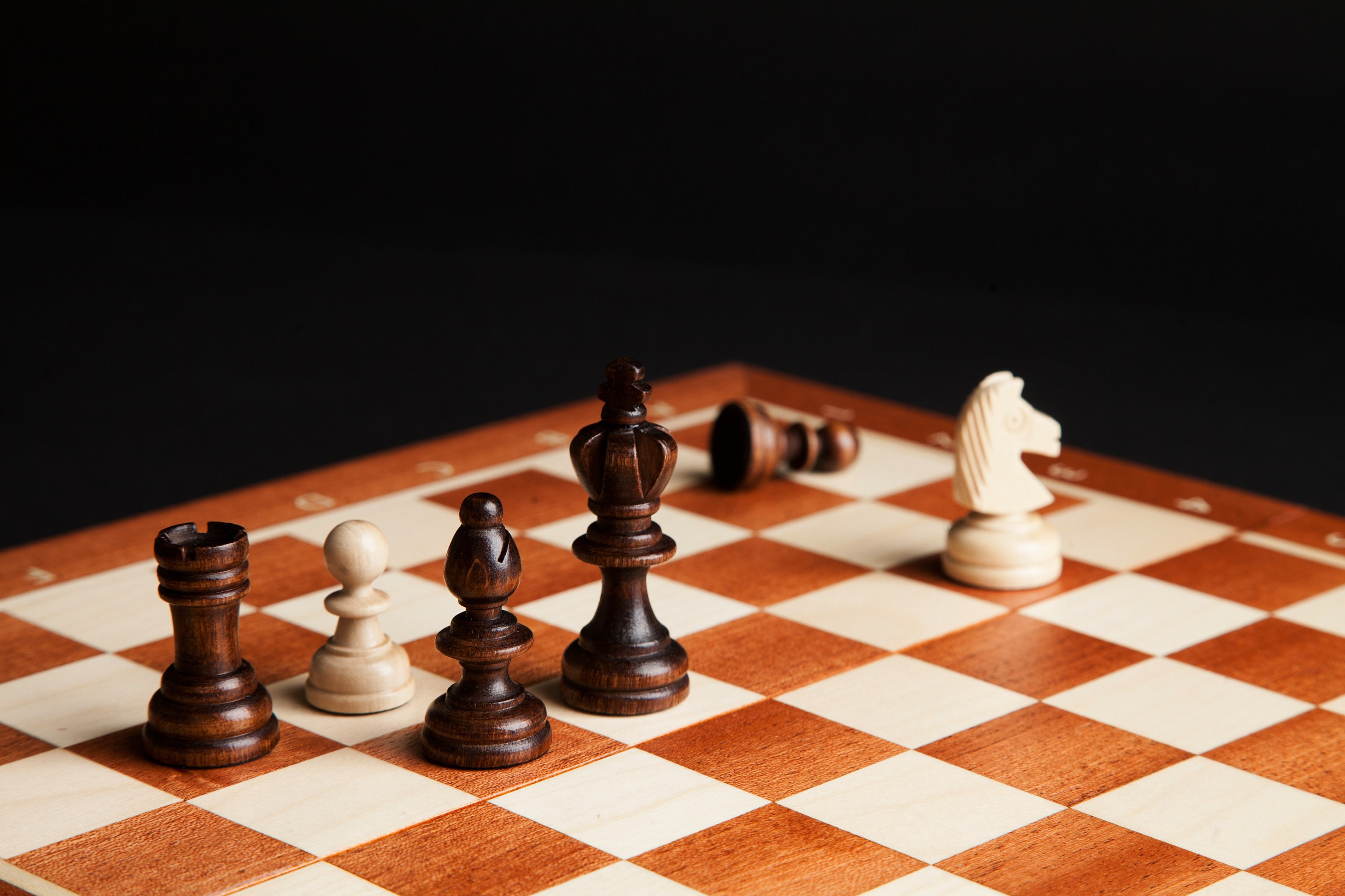 Chess Wooden Set Folding Chessboard Pieces Wood Board Veneer - Etsy