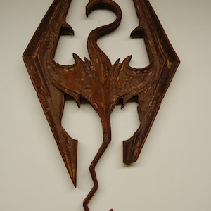 Skyrim Dragon Wall Hanger - Etsy