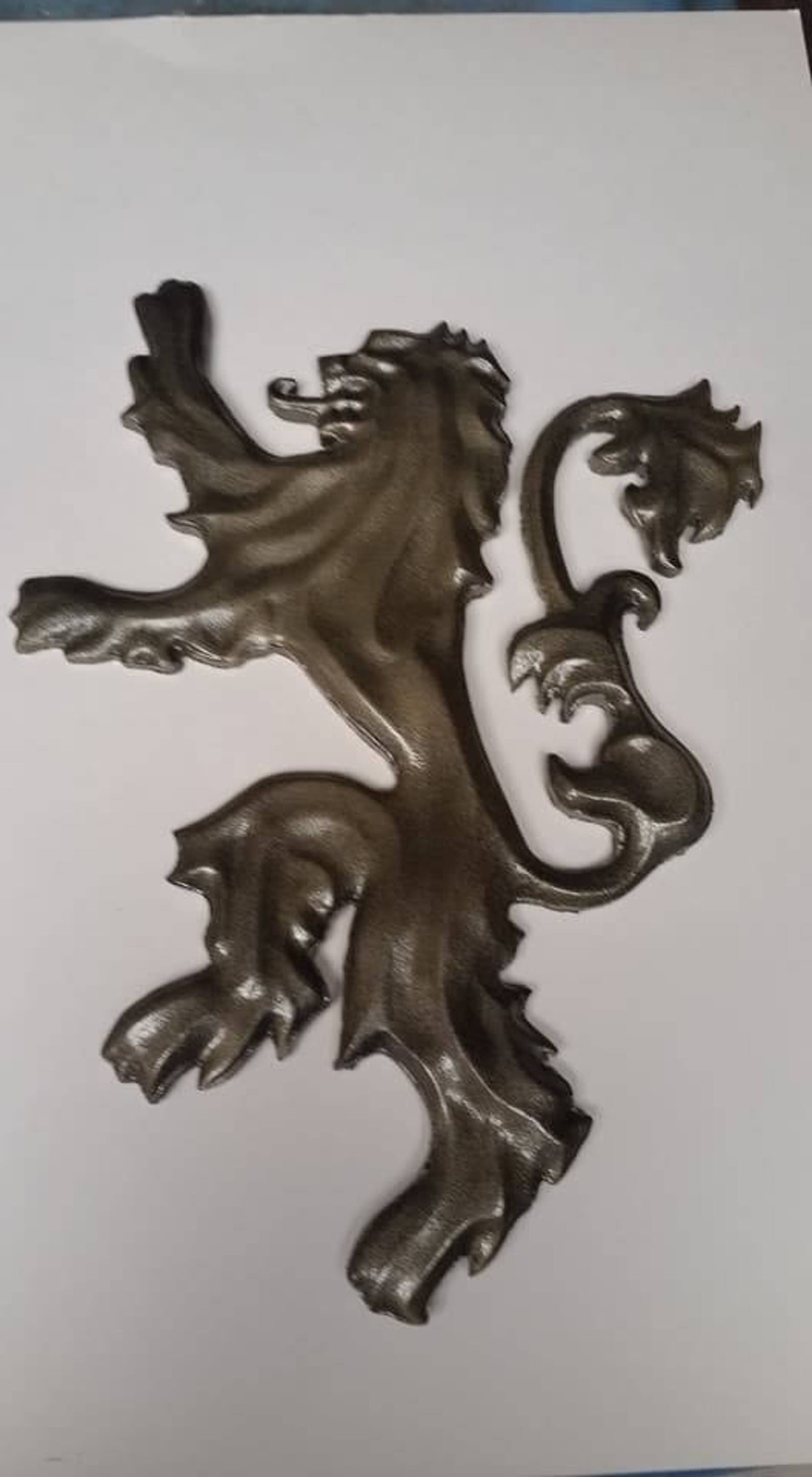 Game of Thrones Inspired Lannister Lion Sigil - Etsy