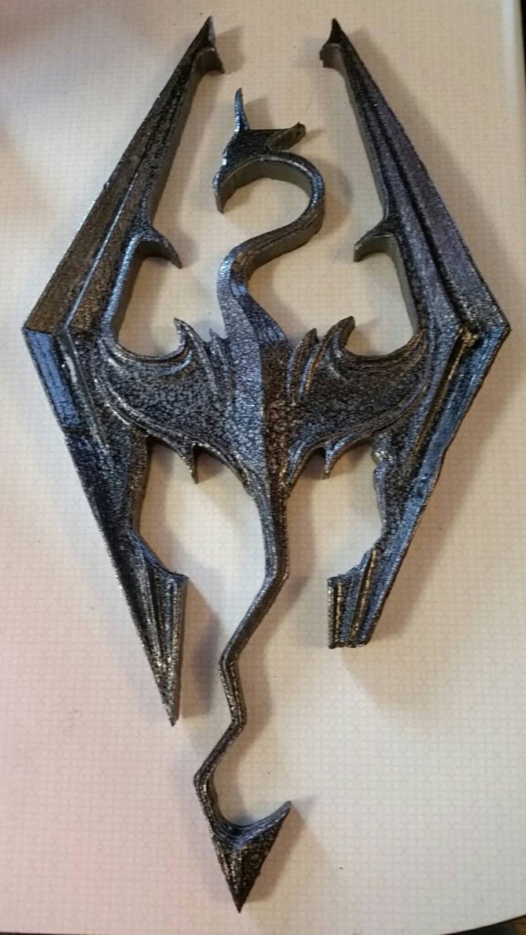 Skyrim Dragon Wall Hanger - Etsy