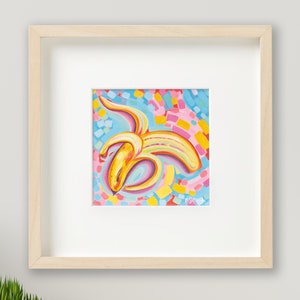 Banana, Banana Art, Colourful Fruit, Mini Art Prints, Postcard Prints ...