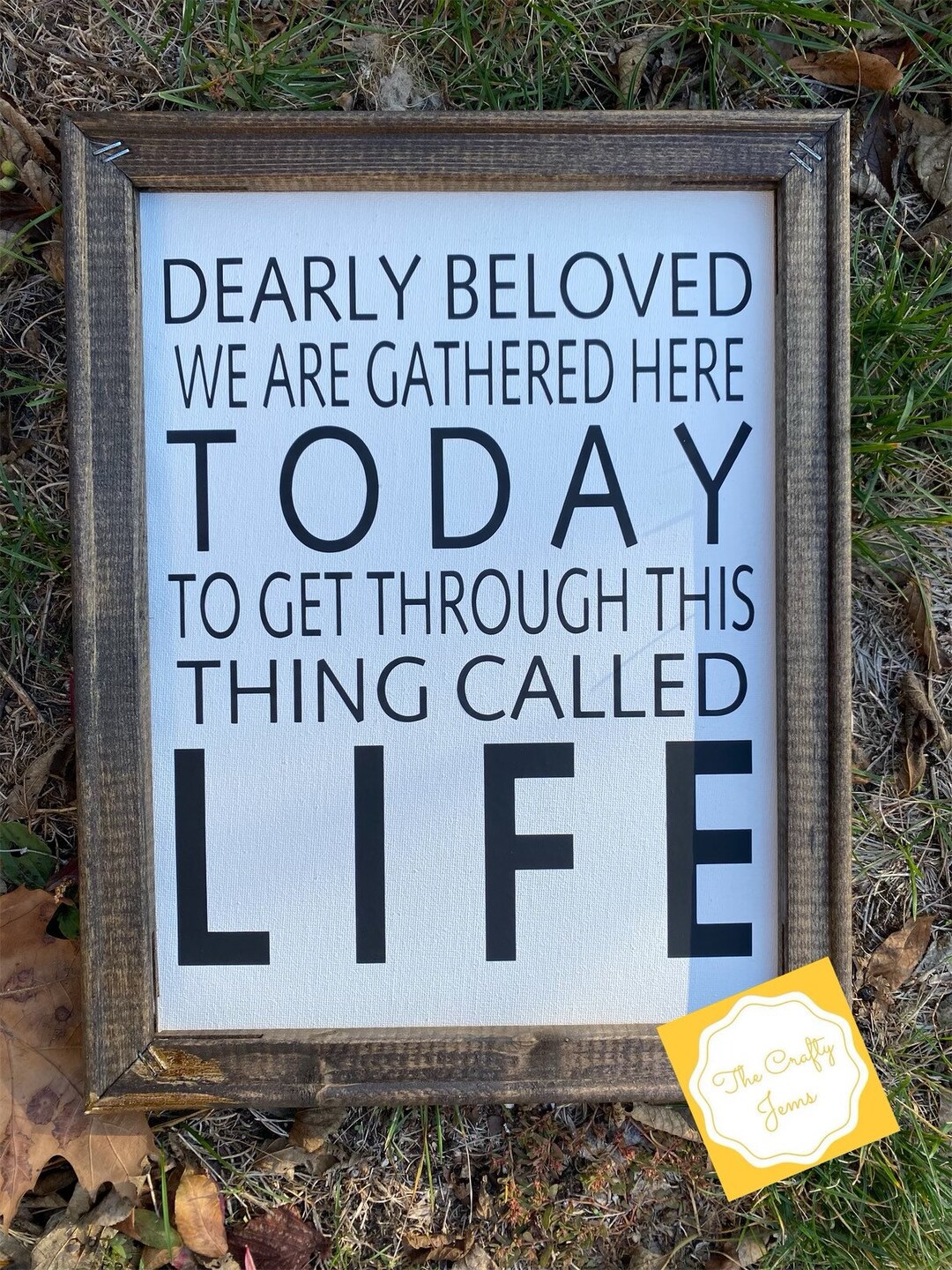 Farmhouse Canvas Sign Life - Etsy