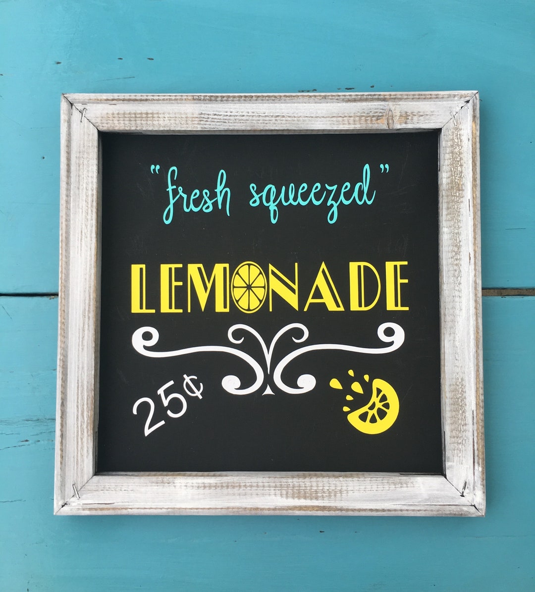 Fresh Squeezed Lemonade Canvas Sign - Etsy