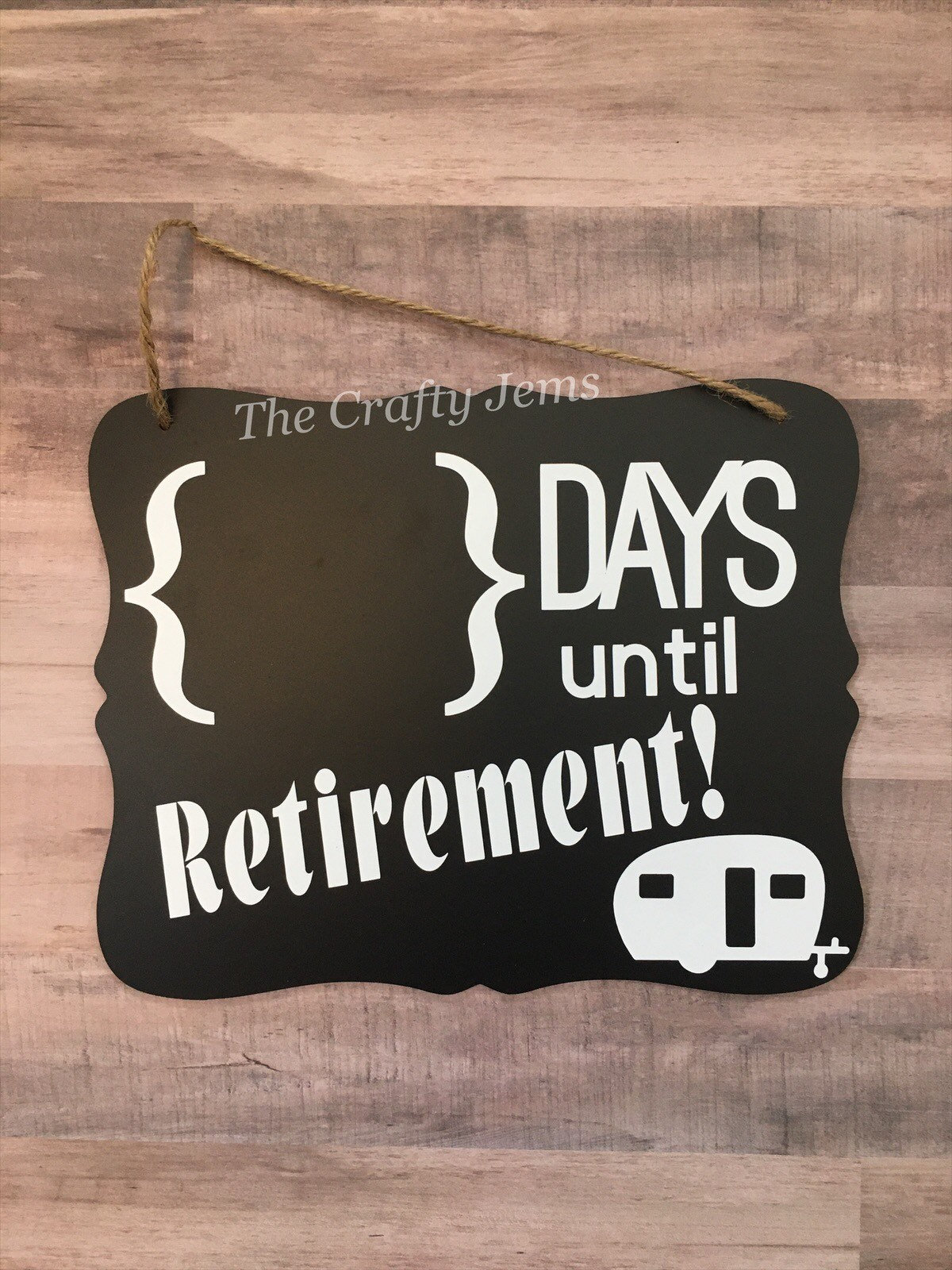 Retirement Countdown Chalkboard Sign - Etsy UK