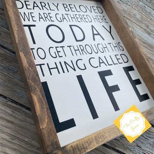 Farmhouse Canvas Sign - Life - Etsy